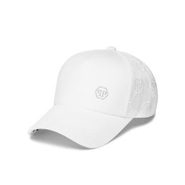 Philipp Plein Herren Baseball Cap "Hexagon", wei&szlig;, Caps