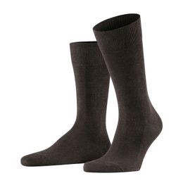 Falke Damen Socken "Family", Gr. 43, braun, Obermaterial: 92% Baumwolle CO. 7% Polyamid PA. 1% Elasthan EL., glatt, Socken