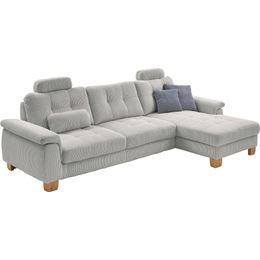 Ecksofa DIE PLANBAR, B:316cm H:86cm T:177cm, grau, 88% Polyester;12% Polyamid, Wohnzimmer, Sofas, "PP-LA19101 L-Form, Breite 316 cm", wahlweise mit