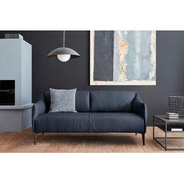2,5-Sitzer W.Schillig, B:194cm H:78cm T:84cm, blau, Longlife Xtra-Leder Z59: Glattleder mit modischer Pr&auml;gung. Hautst&auml;rke 0, 9 - 1, 1 mm., Sofas,