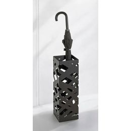 Schirmst&auml;nder HAKU, B:16cm H:49cm T:16cm, schwarz, Metall, Regenschirmst&auml;nder
