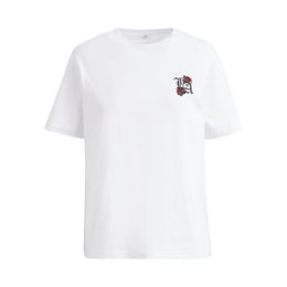 MISS TEE Herren T-Shirt "Miss Tee Los Angeles Roses EMB Tee", wei&szlig;, Gr. L, bedruckt, 100% Baumwolle, Shirts