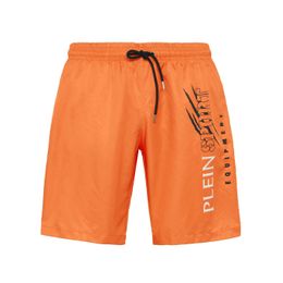 Plein Sport Herren Badehose "Scratch", orange, Gr. S, Obermaterial: 100% Polyester, Badehosen