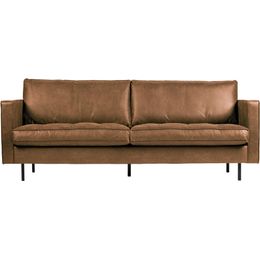 2,5-Sitzer Woood, B:230cm H:83cm T:88cm, braun, Sofas, "Rodeo Classic Recycling-Lederfaser-Verbundstoff H 83 x B 230 x T 88 cm", Tragkraft 200 kg,