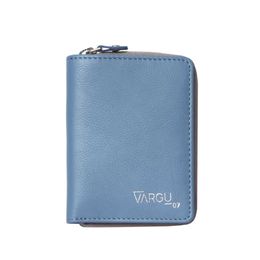 vargu Damen Geldb&ouml;rse "LYNE 1-A", blau, Rindsleder, Kleinlederwaren, LGW zertifiziertes Leder