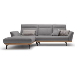 Ecksofa, B:298cm H:103cm T:183cm, grau, CREATION BY ROLF BENZ, Chenille COCO (72% Polyester 15% Baumwolle 13% Polyacryl), Wohnzimmer, Sofas, "CR.460
