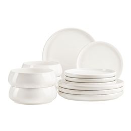 M&auml;ser M&Auml;SER Tafelservice "Taya", 12 tlg., wei&szlig;, Geschirr-Sets, Teller Set