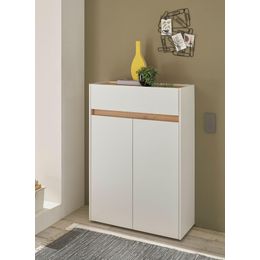 Schuhschrank Home Affaire, B:85cm H:122cm T:35cm, wei&szlig;, FSC-zertifizierter Holzwerkstoff, Flur, Schr&auml;nke, "City/Giron, modernes Schuhregal, Schrank