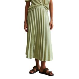 Marc O'Polo MARC O'POLO Damen Webrock "aus recyceltem Polyester", gr&uuml;n, Gr. 36, unifarben, Obermaterial: 100% Polyester, R&ouml;cke