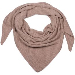 styleBREAKER Damen Dreieckstuch "Strick Dreiecktuch Einfarbig", rosa, Modisch, Obermaterial: 10% Viskose CV. 5% Alpaka WP. 75% Polyacryl PAN. 10%