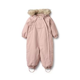 Wheat M&auml;dchen Jumpsuit "Wheat Snowsuit Nickie", rosa, Gr. 80, unifarben, 100% Nylon, Overalls