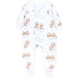 TUPTAM Babyschlafsack "Schlafsack mit F&uuml;&szlig;en Baby Schlafsack mit Beinen und &Auml;rmel ganzj&auml;hrig", L: 98cm, wei&szlig;, Schlafs&auml;cke