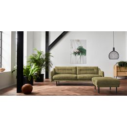2,5-Sitzer OTTO HOME, B:229cm H:81cm T:92cm, gr&uuml;n, Struktur weich (100% Polyester);Luxus-Microfaser Lederoptik (100% Polyester);100% NaturLEDER,