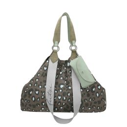 Damen Shopper "Izzy", Fritzi aus Preussen, braun, 55% Baumwolle, 45% Polyester, Taschen, mit Leomuster