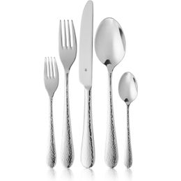 WMF Besteck-Set "Sitello", 30 Stk., grau, Essbesteck-Sets, geschmiedete Messer, farbecht, Wellenschliff, sp&uuml;lmaschinenfest
