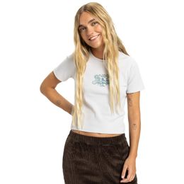 Quiksilver Damen Rundhalsshirt "Sunday", lila, Gr. M, Obermaterial: 58% Baumwolle, 39% Polyester, 3% Elasthan., Shirts