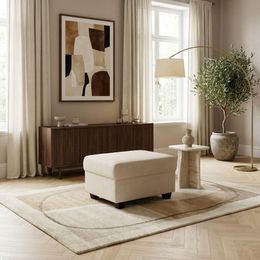 Hocker OTTO HOME, B:67cm H:42cm T:52cmcreme, 100% Polyester, Wohnzimmer, Hocker, "Faxe", Polsterhocker passend zum Sofa, Breite 67 cm, individuell