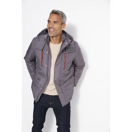 CLASSIC Herren Steppjacke, grau, Gr. 46, unifarben, 100% Polyester, Wattierung:100% Polyester, Jacken