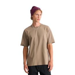 Marc O'Polo Herren T-Shirt "aus schwerem Bio-Baumwoll-Jersey", beige, Basic, Gr. L, MARC O'POLO DENIM, unifarben, Obermaterial: 100% Baumwolle, Shirts