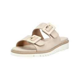 Ara Damen Pantolette "Ara Sandalen Veloursleder", Gr. 41, beige, Veloursleder, Schuhe