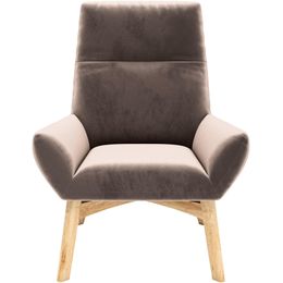 Sessel Home Affaire, B:82cm H:102cm T:81cm, grau, 100% Polyester, Wohnzimmer, Sessel, "Basic Relaxsessel, Design und Komfort, bequem, Breite 82cm",