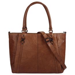 SPIKES & SPARROW Damen Shopper, SPIKES & SPARROWcognac, Leder, Taschen, echt Leder