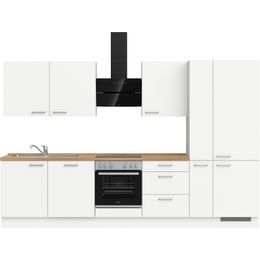 K&uuml;chenzeile Nobilia, B:330,3cm H:216,6cm T:60cm, wei&szlig;, Komplettk&uuml;chen-Sets, ""Touch II", NEU: individuell anpassbar mit gratis Profi-Beratung",
