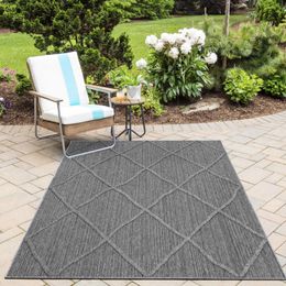 Outdoorteppich, B:240cm H:8mm L:340cm, grau, Ayyildiz Teppiche, Polypropylen, Teppiche, "PATARA 4952, auch als L&auml;ufer erh&auml;ltlich", Pflegeleicht /