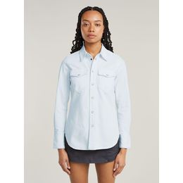 G-Star Raw G-STAR Damen Langarmshirt "Slim Western Hemd", wei&szlig;, Gr. XS, Obermaterial: 100% Baumwolle, Shirts