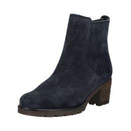 Gabor COMFORT Damen Stiefelette "Gabor Comfort Stiefelette Veloursleder", Gr. 38,5, blau, Veloursleder, Schuhe