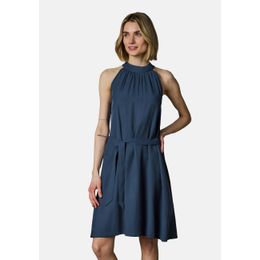 Ragwear Damen A-Linien-Kleid "Angylee Print YOUMODO", blau, Gr. XS, Material: 80% Viskose, 20% Polyester, Kleider, Leichtes Sommerkleid mit