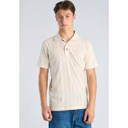 LINDBERGH Herren Poloshirt "Poloshirt Relaxed Fit", beige, Gr. XL, Obermaterial: 100% Baumwolle, Shirts