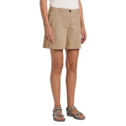 Jack Wolfskin Damen Shorts "DESERT SHORTS W", beige, Gr. 42, Obermaterial: 95% POLYAMID, 5% SONSTIGE FASERN. Futter: 100% POLYESTER, Hosen