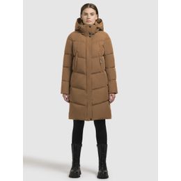 Khujo Damen Steppmantel "GRAYA", braun, Gr. S, unifarben, 70% Baumwolle, 30% Polyamid, M&auml;ntel