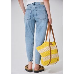 Damen Loose-fit-Jeans, blau, Gr. 27, STREET ONE STUDIO, unifarben, Jeans, 85% Baumwolle, 9% Polyester, 4% Elastomultiester, 2% Elasthan, Jeans, im