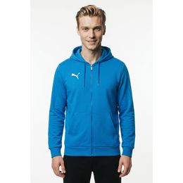 Puma Herren Kapuzensweatjacke "TEAMGOAL CASUALS HOODED JACKET", blau, Gr. XXL, unifarben, Sweatware, Obermaterial: 100% Baumwolle, Sweatjacken, mit