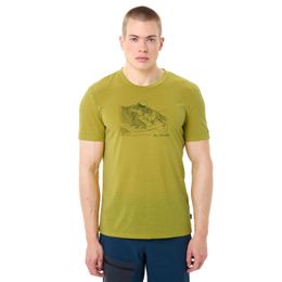Vaude Herren Funktionsshirt "MEN'S TEKOA T-SHIRT III", gr&uuml;n, Gr. M, Obermaterial: 75% Polyester, 25% Lyocell, Shirts, sportliche Passform, Kurzarm,