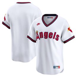Nike Herren Baseballtrikot "Nike Trikot California Angels Nike MLB Cooperstown", wei&szlig;, Gr. XXL, 100% Polyester, Trikots