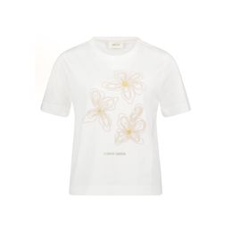Cartoon Damen Kurzarmshirt "Damen mit Rundhalsausschnitt", wei&szlig;, Gr. 40, Obermaterial: 100% Baumwolle, Shirts