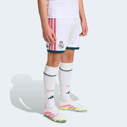 M&auml;dchen Trainingsshorts "REAL MADRID 26/27 KIDS", wei&szlig;, Gr. 128, adidas Performance, Obermaterial: 100% Polyester, Hosen, f&uuml;r Kinder, bequeme