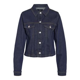 Noisy may Damen Jeansjacke "NMYOLANDA SHELLY LS JACKET", blau, Gr. L, unifarben, Denim/Jeans, Obermaterial: 99% Baumwolle, 1% Elasthan, Jacken,
