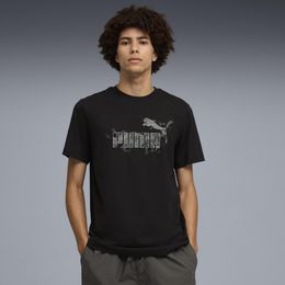 Puma Herren T-Shirt "Camo T-Shirt Herren"schwarz, Gr. XS, Obermaterial: 100% Baumwolle. Rippe: 29% Polyester, 71% Baumwolle, Shirts
