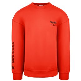 Puma x Mr Doodle Langarm Crew Neck Red Mens Grafik Sweatshirt 598682 20