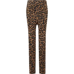 Urban Classics M&auml;dchen Leggings "Urban Classics Damen Girls Soft AOP Leggings"schwarzleo, Gr. 158, 85% Polyester, 15% Elasthan, Hosen