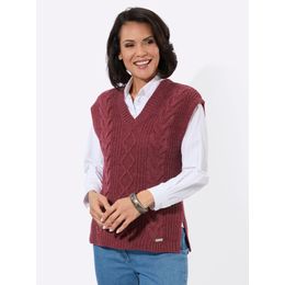 Casual Looks Damen Pullunder "Pullunder"dunkelrot, meliert, Gr. 36, meliert, 70% Polyacryl, 30% Wolle, Pullover