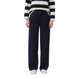 s.Oliver Damen Jerseyhose, blau, Gr. 38, unifarben, Jersey, Obermaterial: 61% Viskose, 35% Polyamid, 4% Elasthan. Futter: 100% Polyester, Hosen, mit
