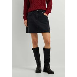 Pepe Jeans Damen Jeansrock "denim skirt CRAFT MINI SKIRT BLACK", schwarz, Gr. S, 100% Baumwolle, R&ouml;cke