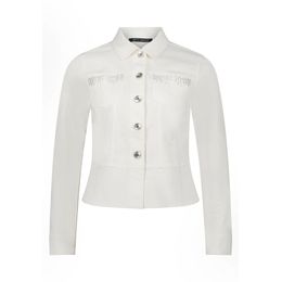 Betty Barclay Damen Jackenblazer "Damen langarm", wei&szlig;, Gr. 48, Denim/Jeans, Obermaterial: 71% Baumwolle, 26% Polyester, 3% Elasthan, Blazer
