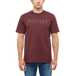 Mustang Herren Kurzarmshirt "Herren Style Austin", braun, Gr. M, 100% Baumwolle, Shirts