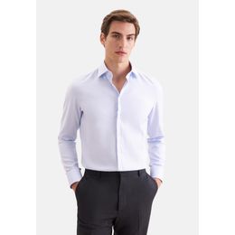Seidensticker Herren Businesshemd "Schwarze Rose", wei&szlig;, Gr. 40, Strukturmuster, 100% Baumwolle, Hemden, Shaped 1/1 Kentkragen Struktur